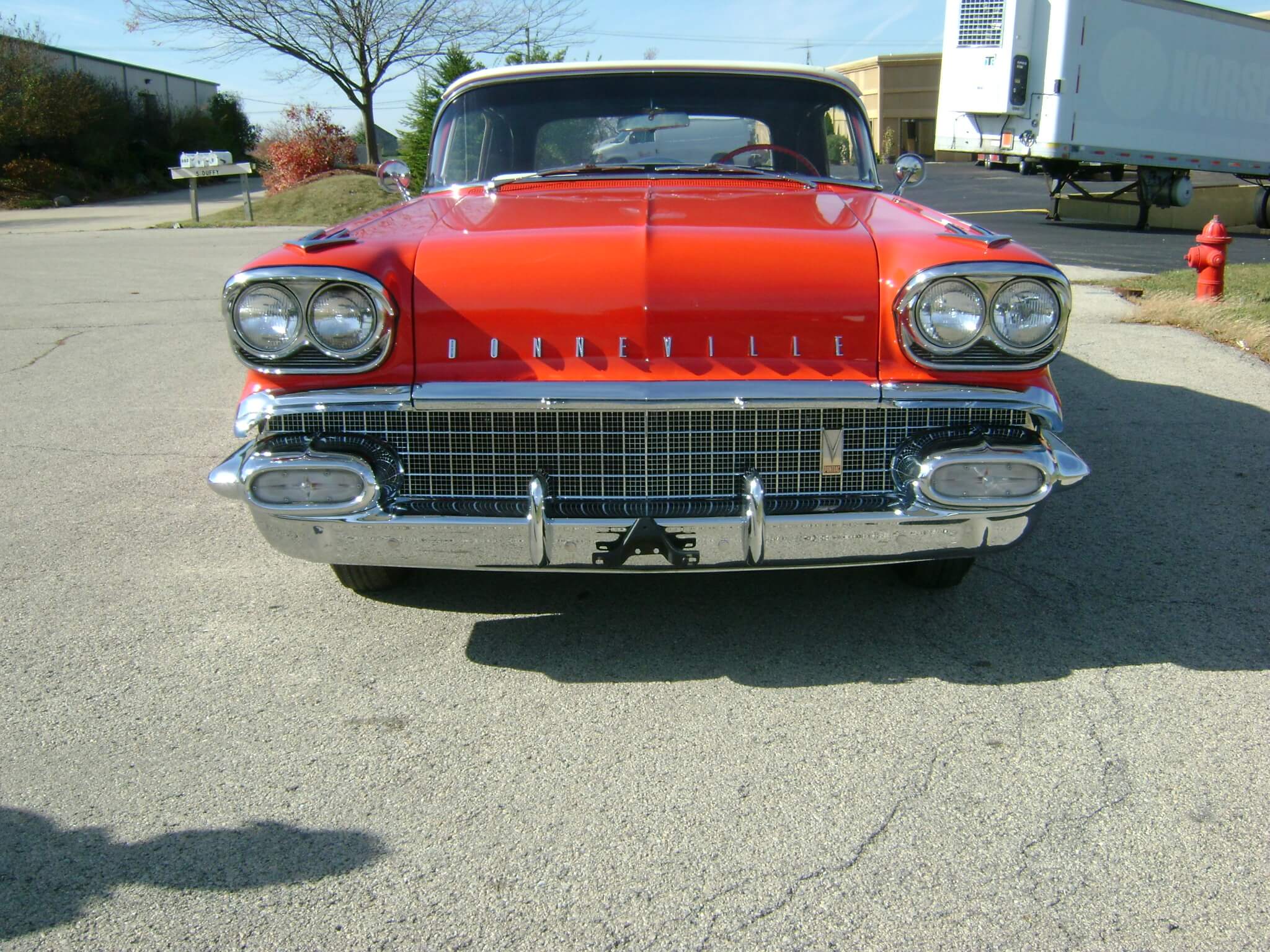 1958 Pontiac Bonneville Ragoon Red and Patina Ivory Convertible 370cu ...