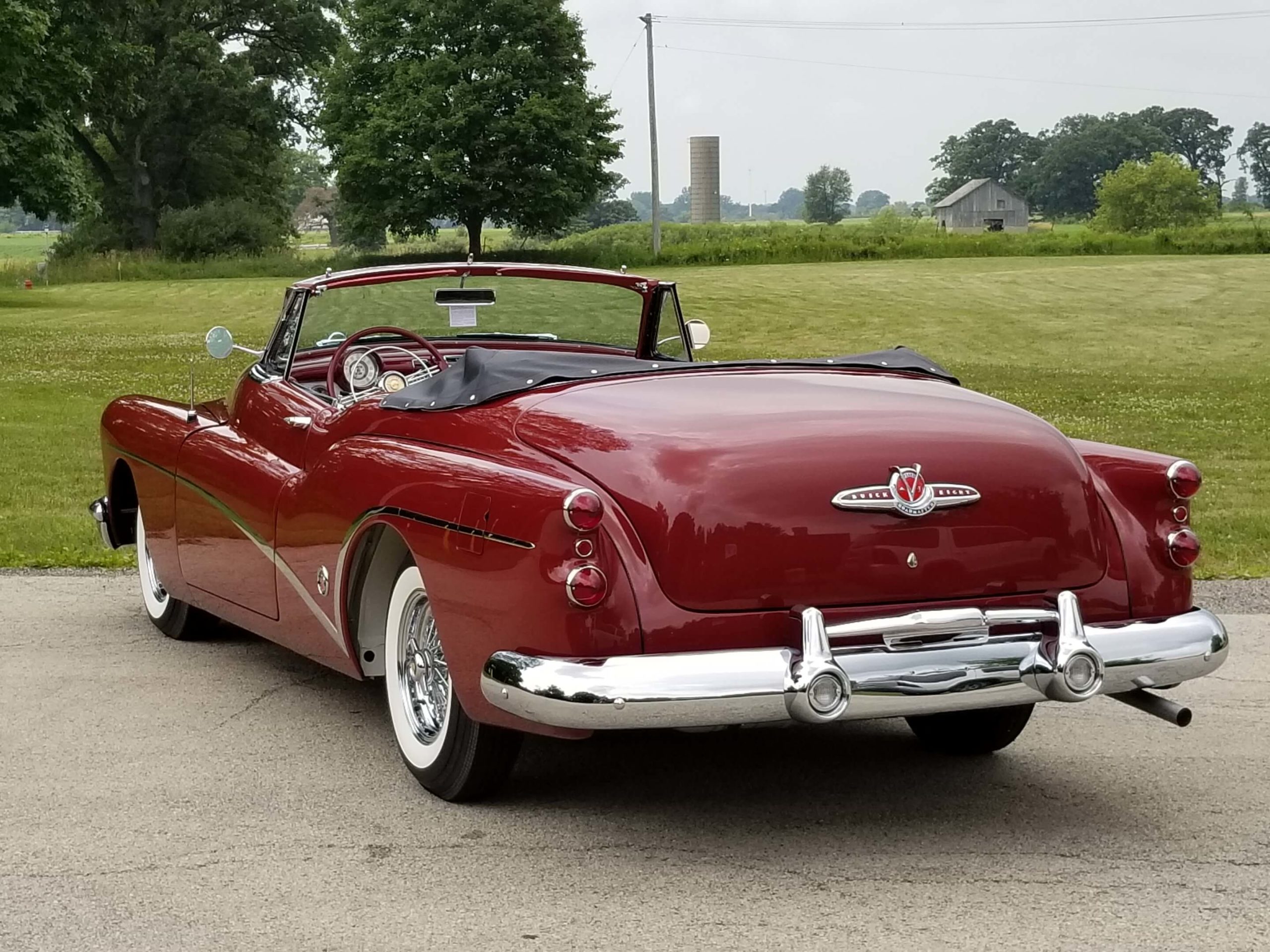1953 Buick Roadmaster Skylark Manderin Red Convertible 322cu/188 hp ...