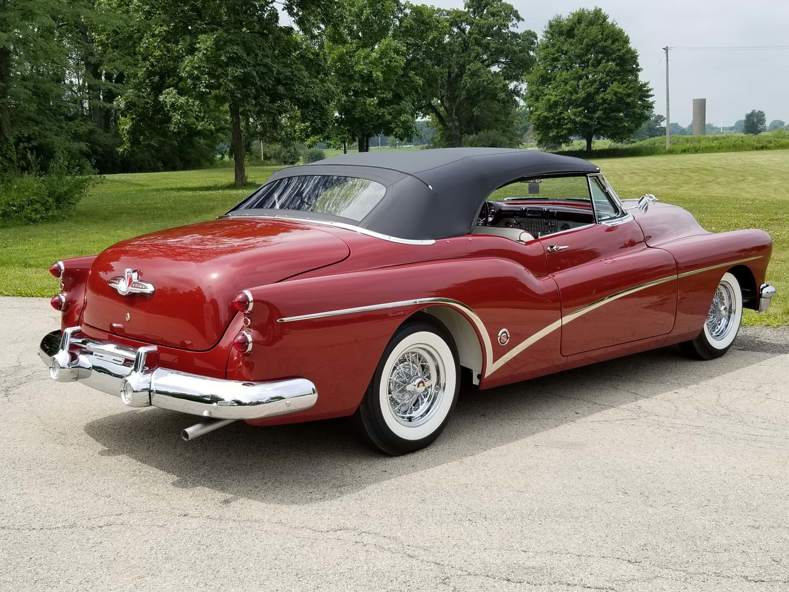 1953 Buick Roadmaster Skylark Manderin Red Convertible 322cu/188 hp ...