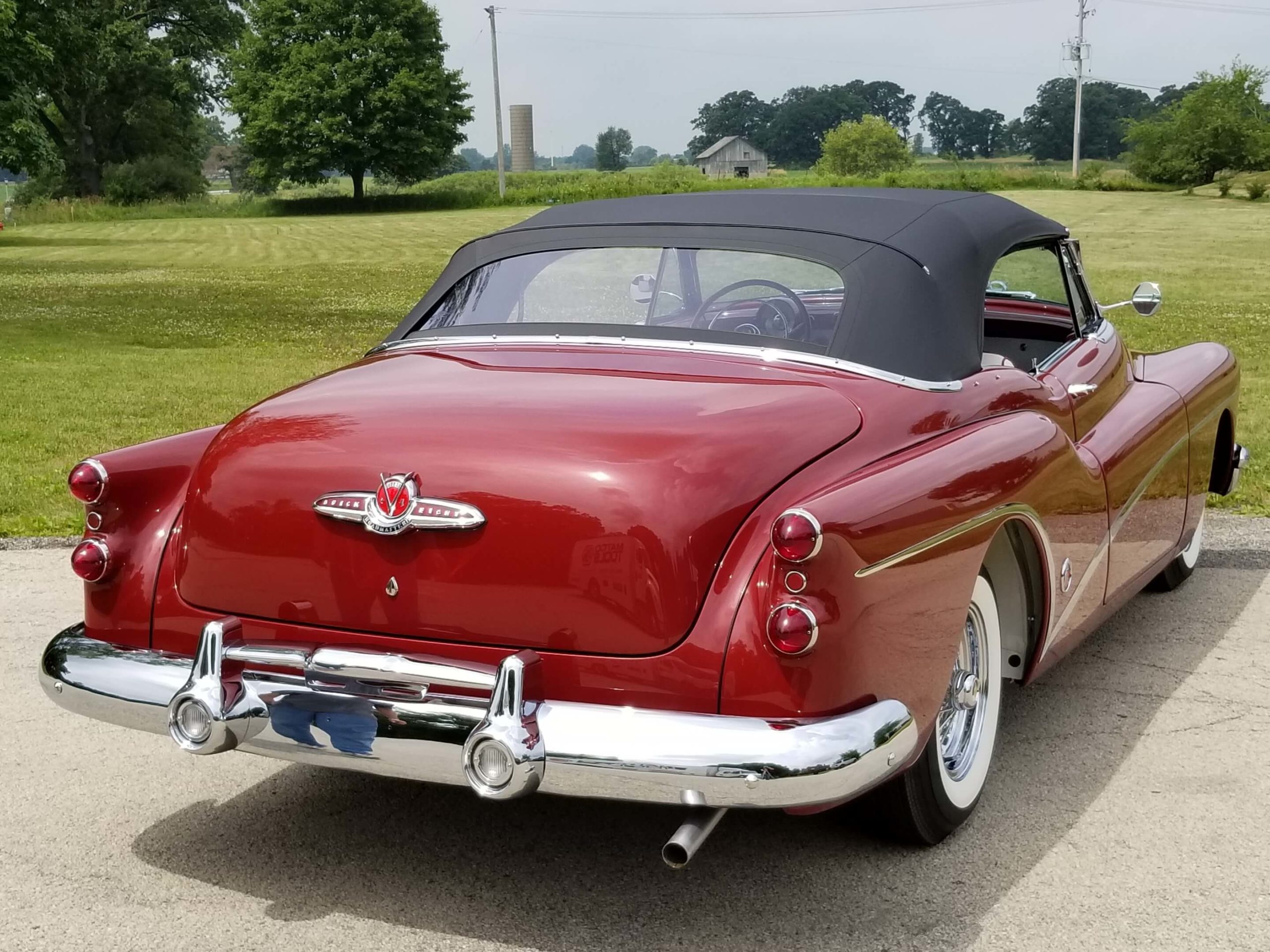 1953 Buick Roadmaster Skylark Manderin Red Convertible 322cu/188 hp ...