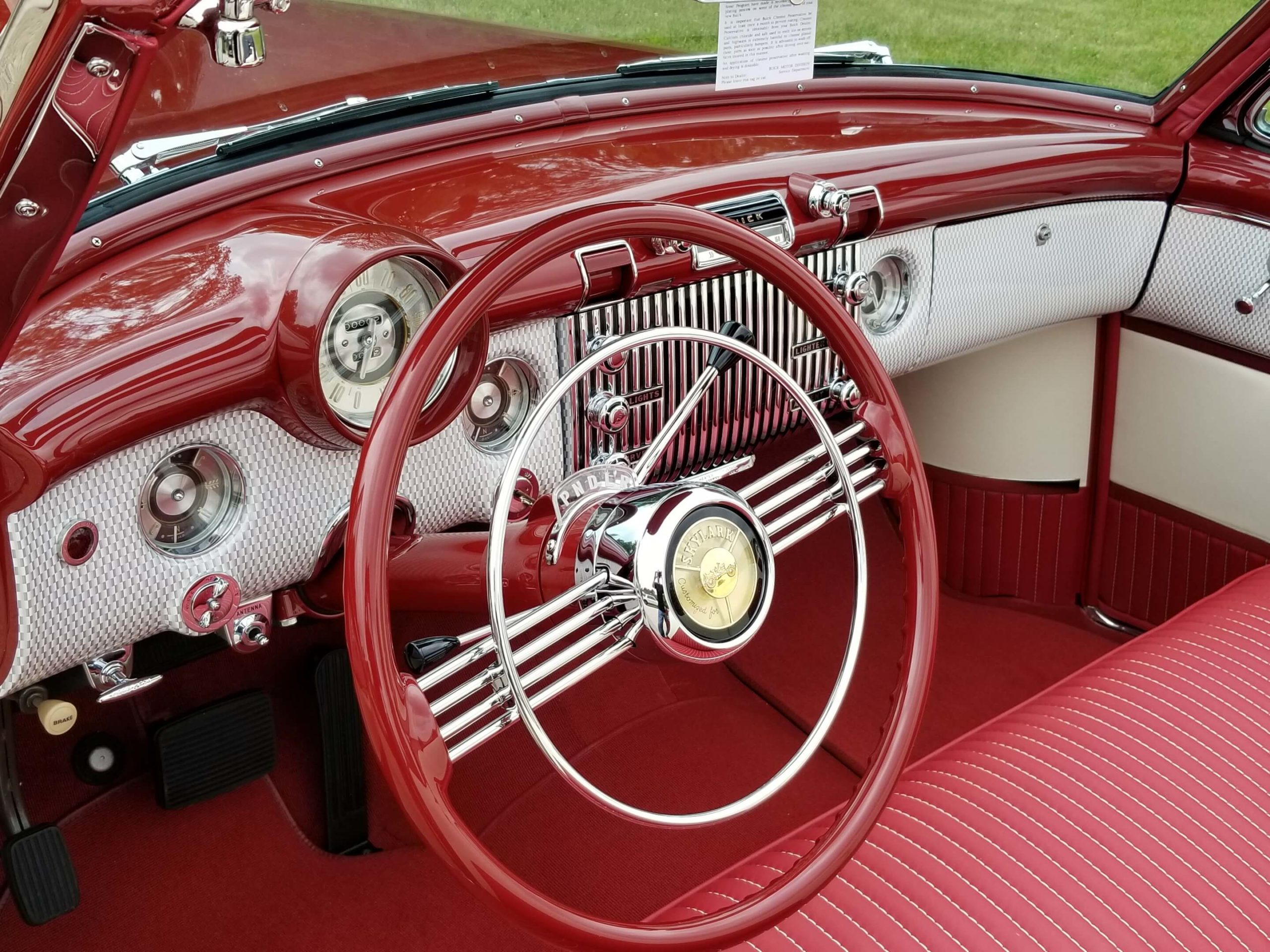 1953 Buick Roadmaster Skylark Manderin Red Convertible 322cu/188 hp ...