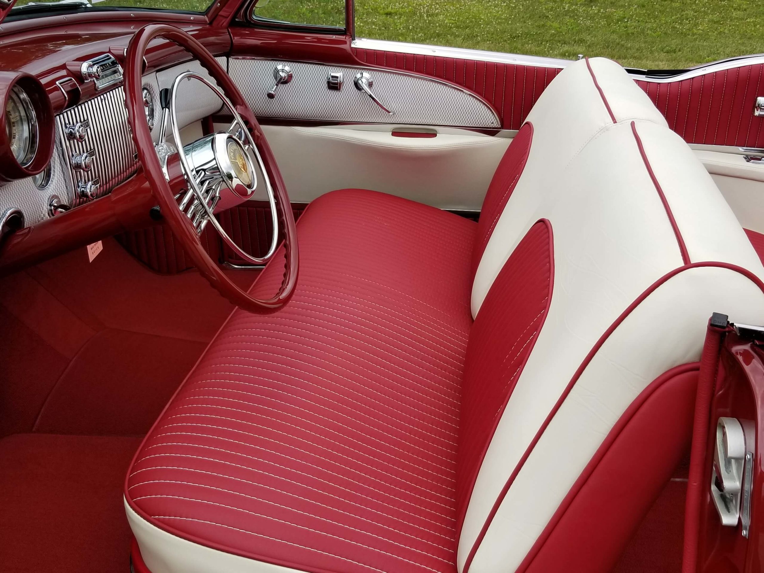 1953 Buick Roadmaster Skylark Manderin Red Convertible 322cu/188 hp ...