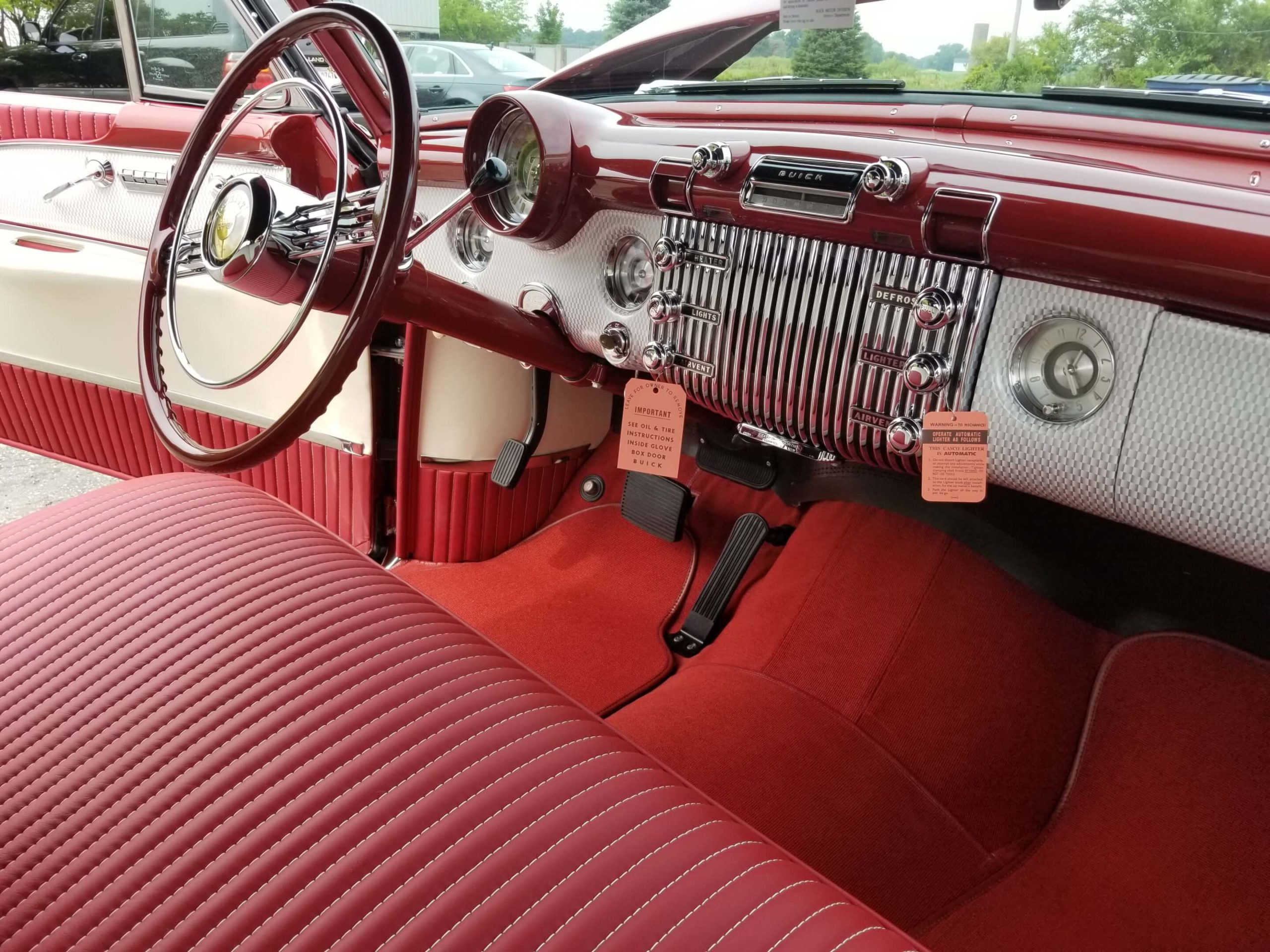 1953 Buick Roadmaster Skylark Manderin Red Convertible 322cu/188 hp ...