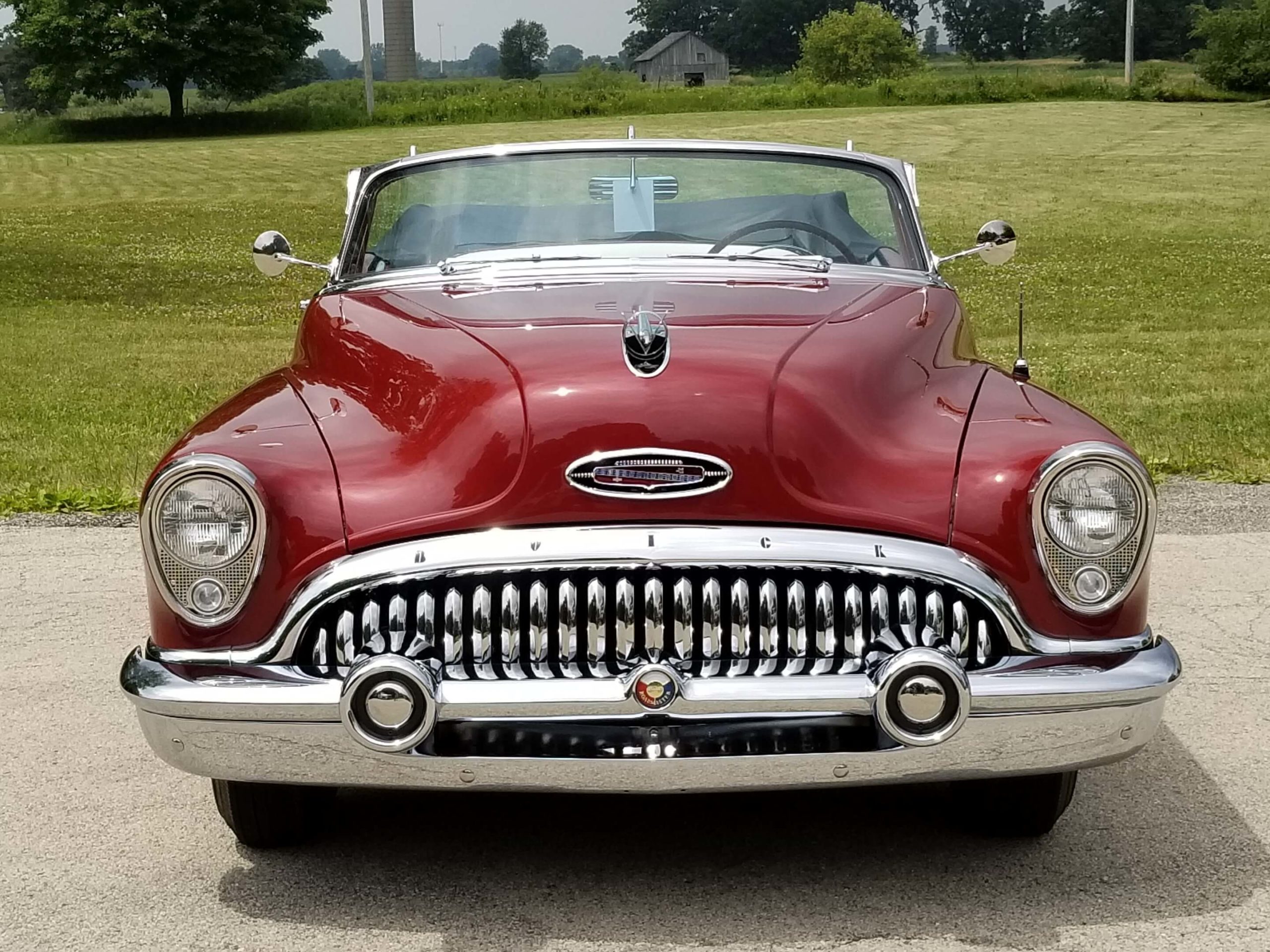 1953 Buick Roadmaster Skylark Manderin Red Convertible 322cu/188 hp ...