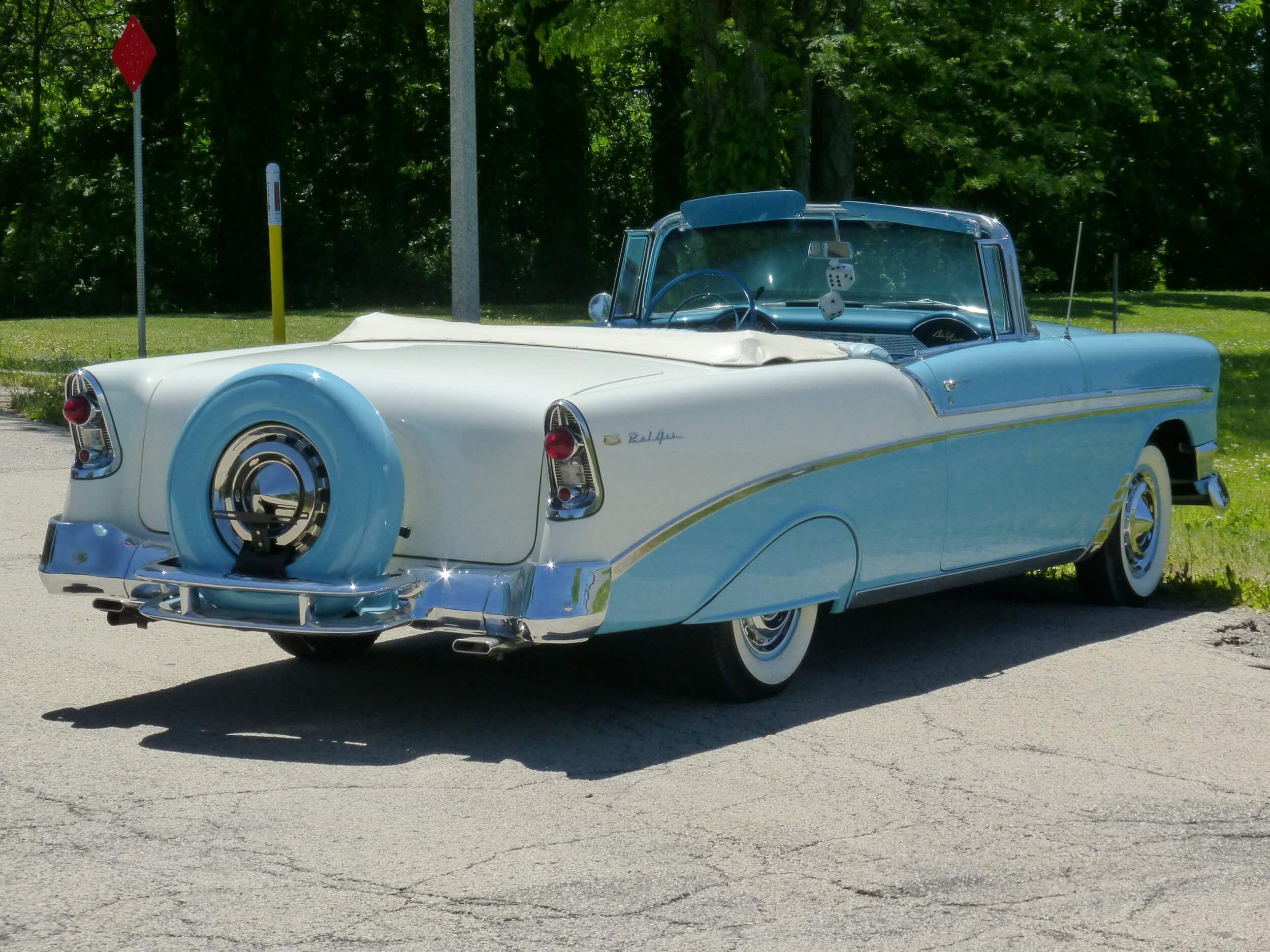 1956 Chevrolet Bel Air Nassau Blue and India Ivory Convertible, Body ...