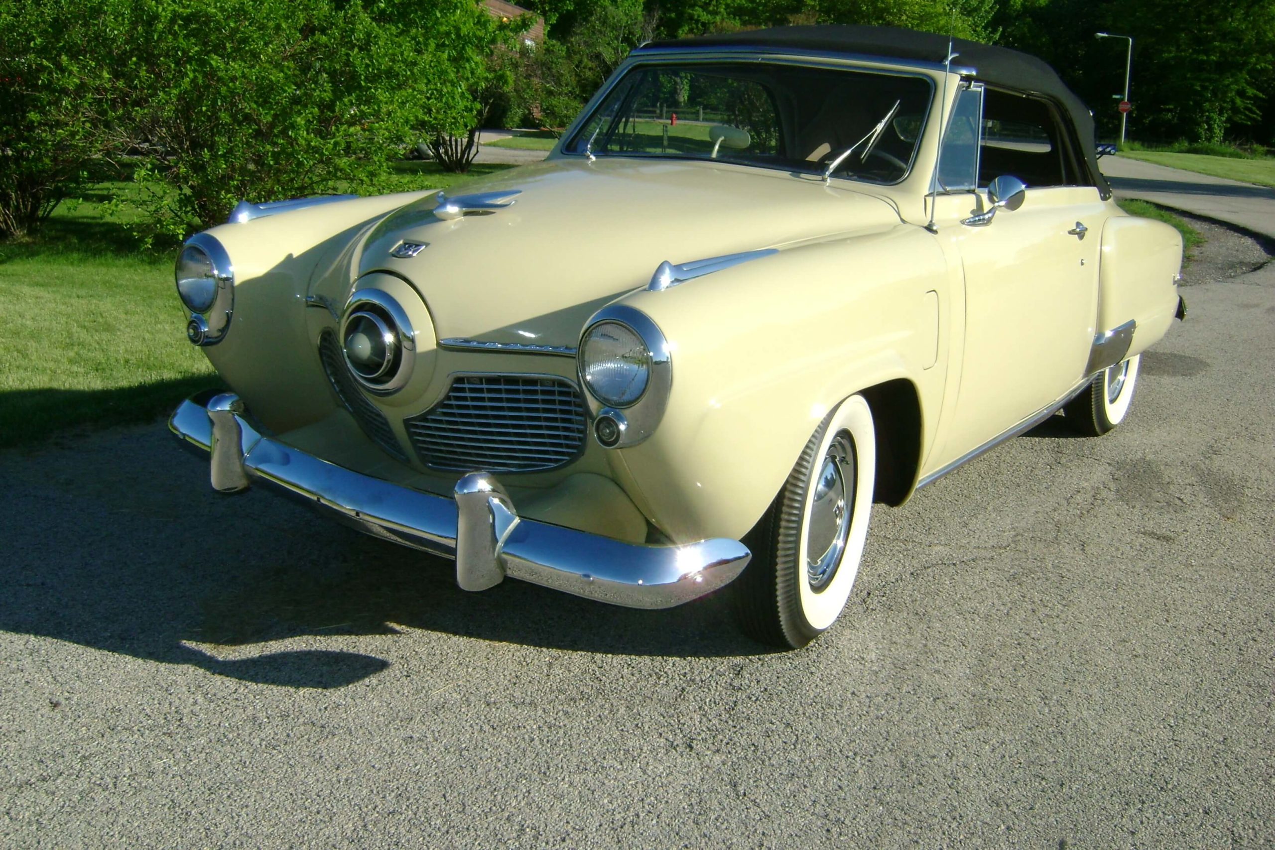 1951 Studebaker Commander Yellow Convertible 233cu/120hp | Frank's ...