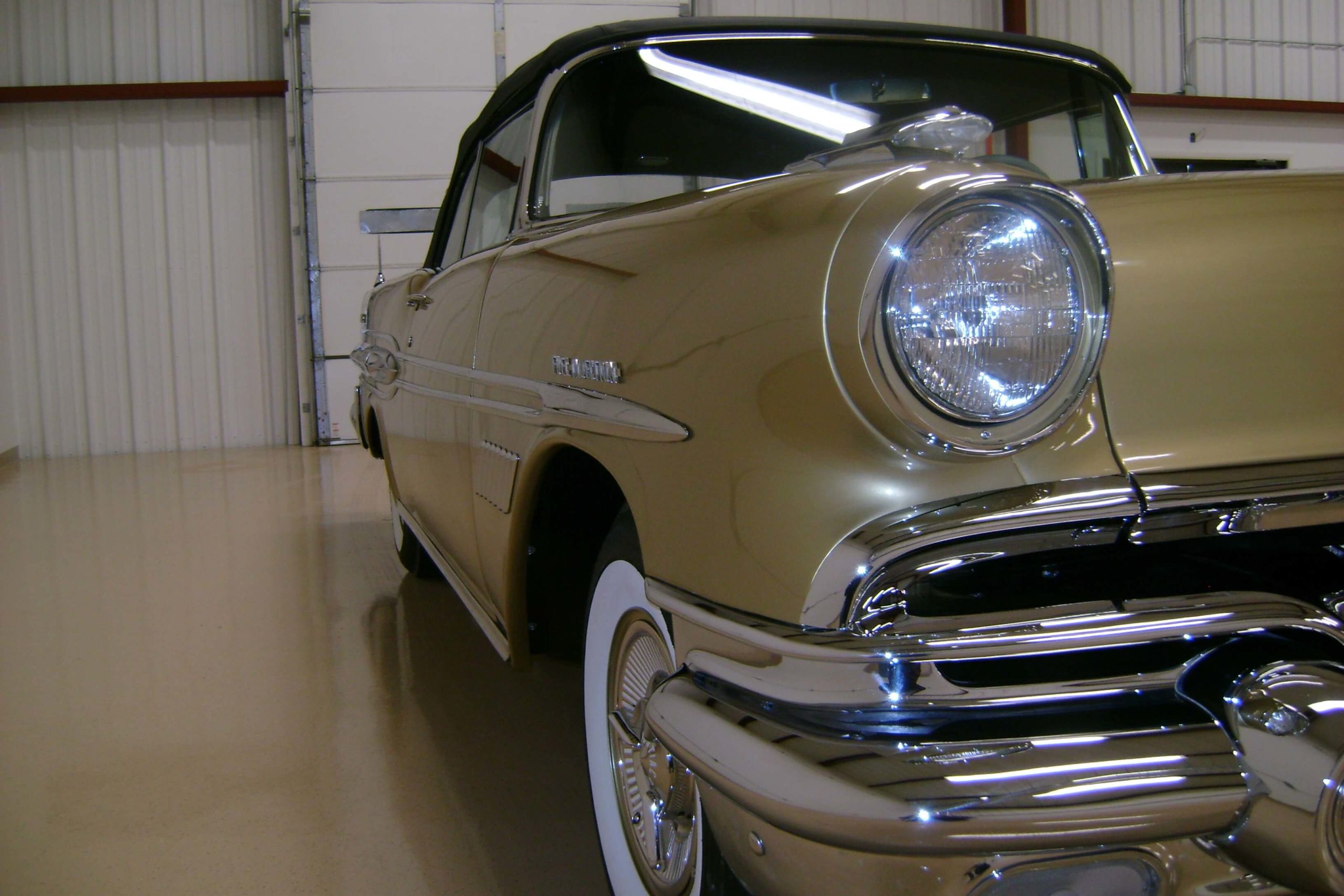 1957 Pontiac Bonneville Gold Convertible – 1 of 1 Painted Gold 347cu ...