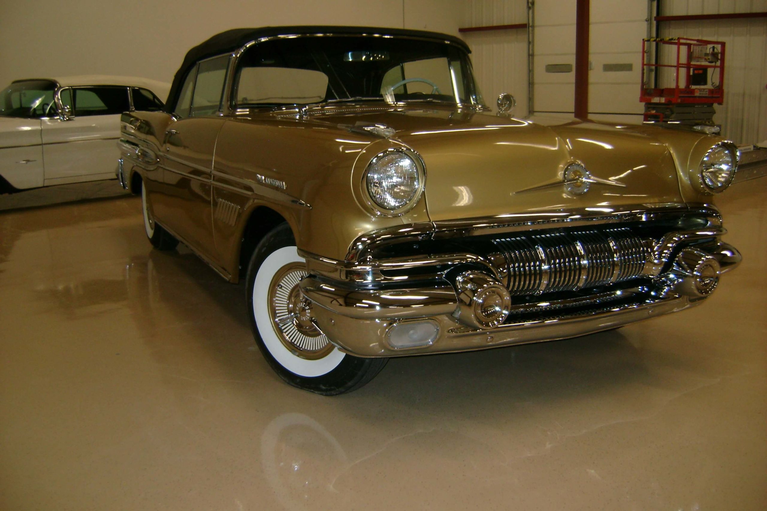1957 Pontiac Bonneville Gold Convertible – 1 of 1 Painted Gold 347cu ...