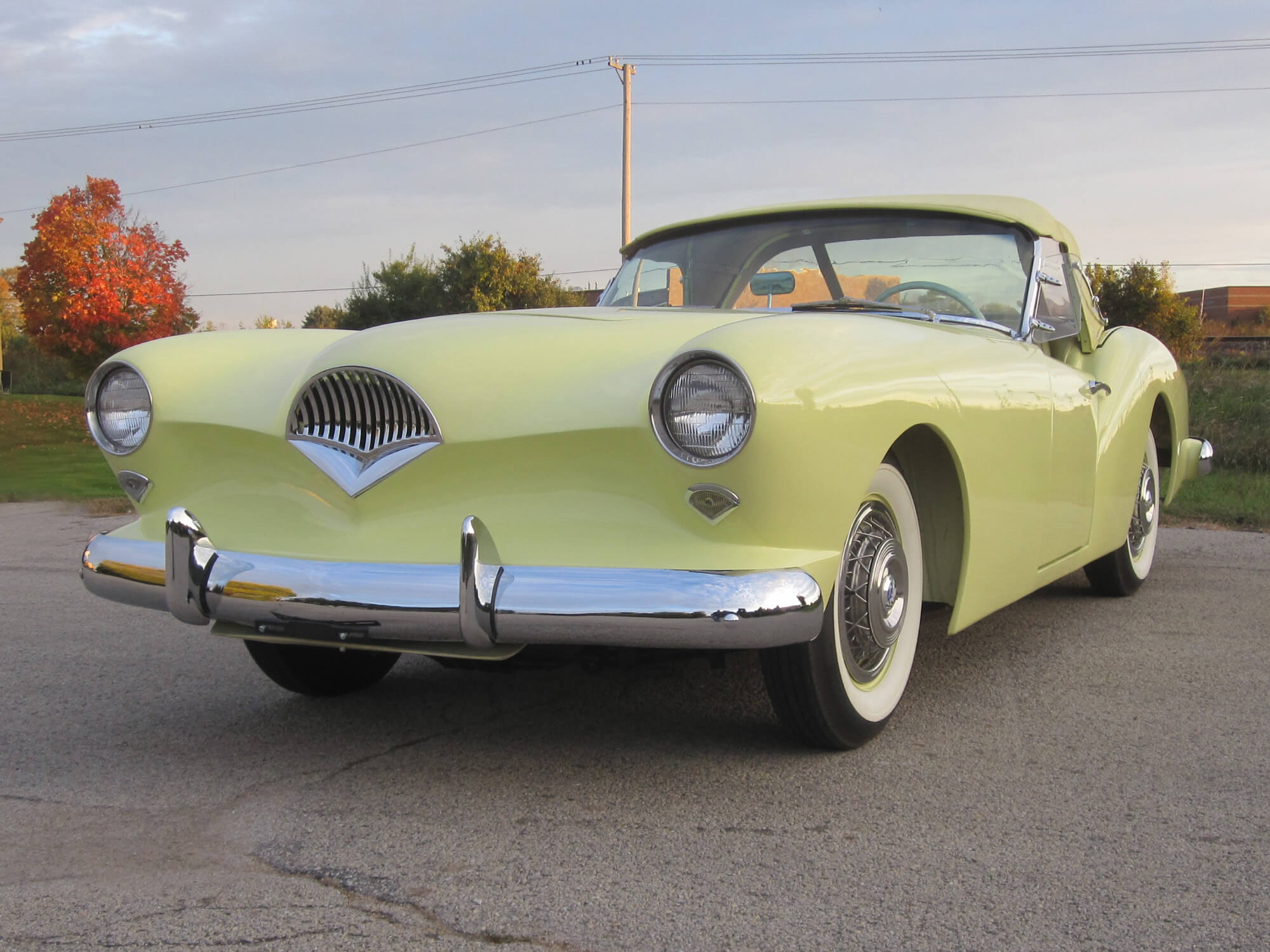 1954 Kaiser Darrin DKF161 Satin Yellow Roadster 161ci/90hp | Frank's ...