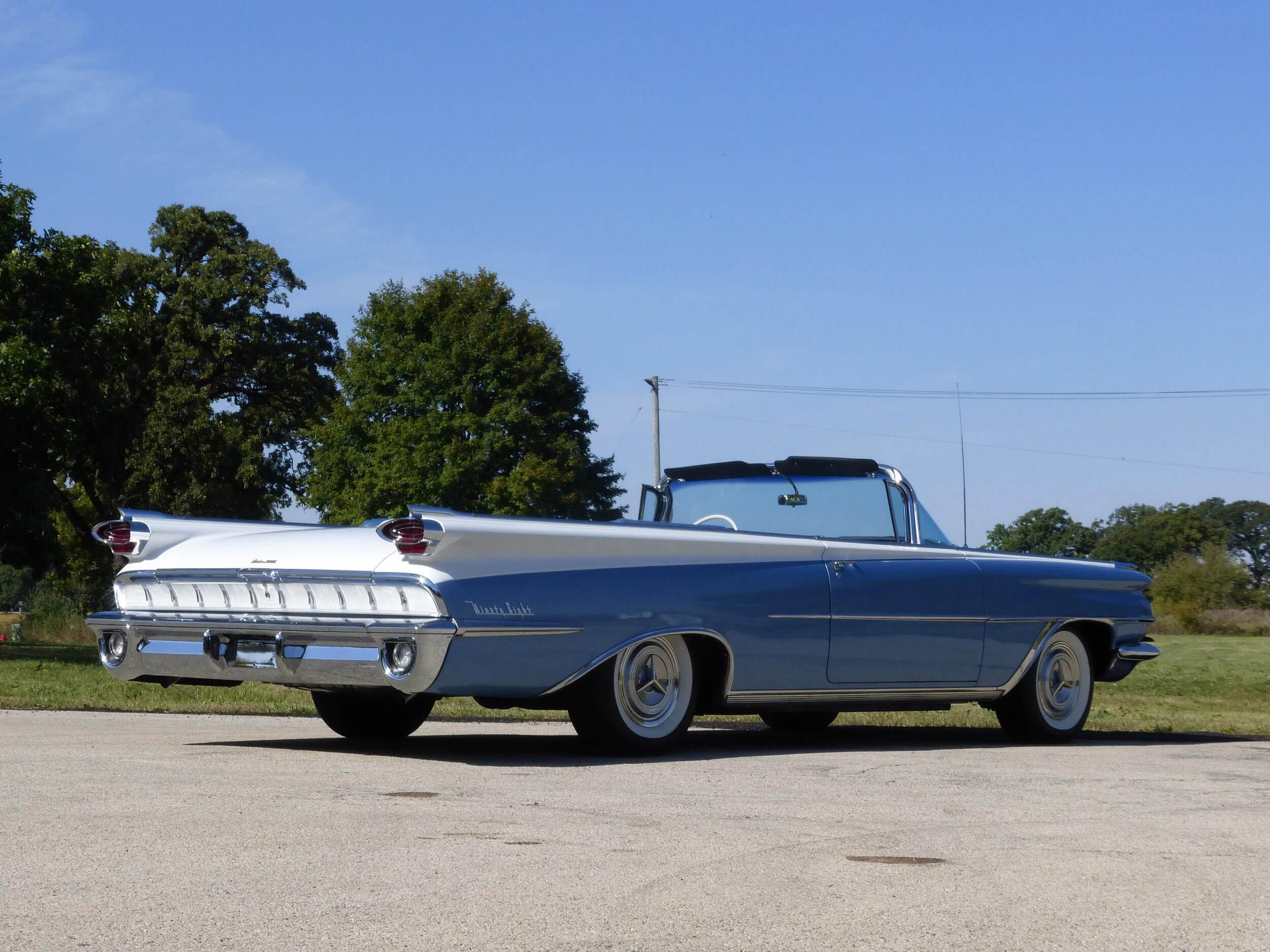 1959 Oldsmobile 98 Blue + White Two Tone Convertible 394cu/315hp ...