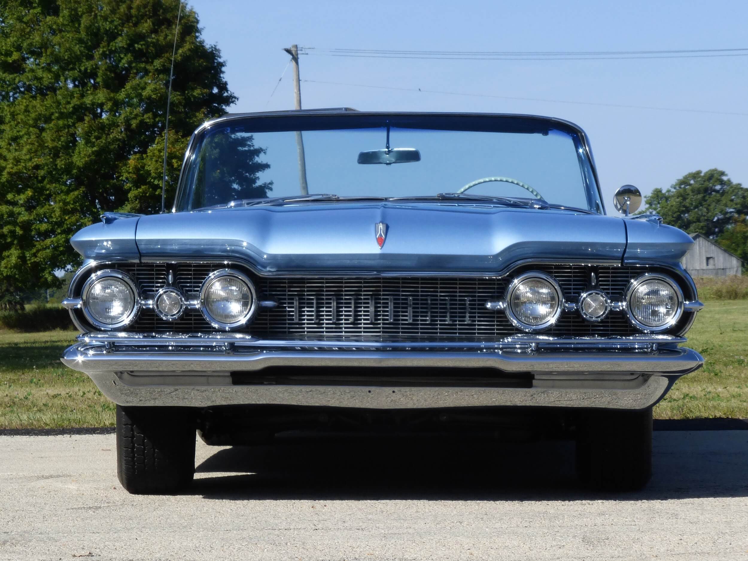 1959 Oldsmobile 98 Blue + White Two Tone Convertible 394cu/315hp ...