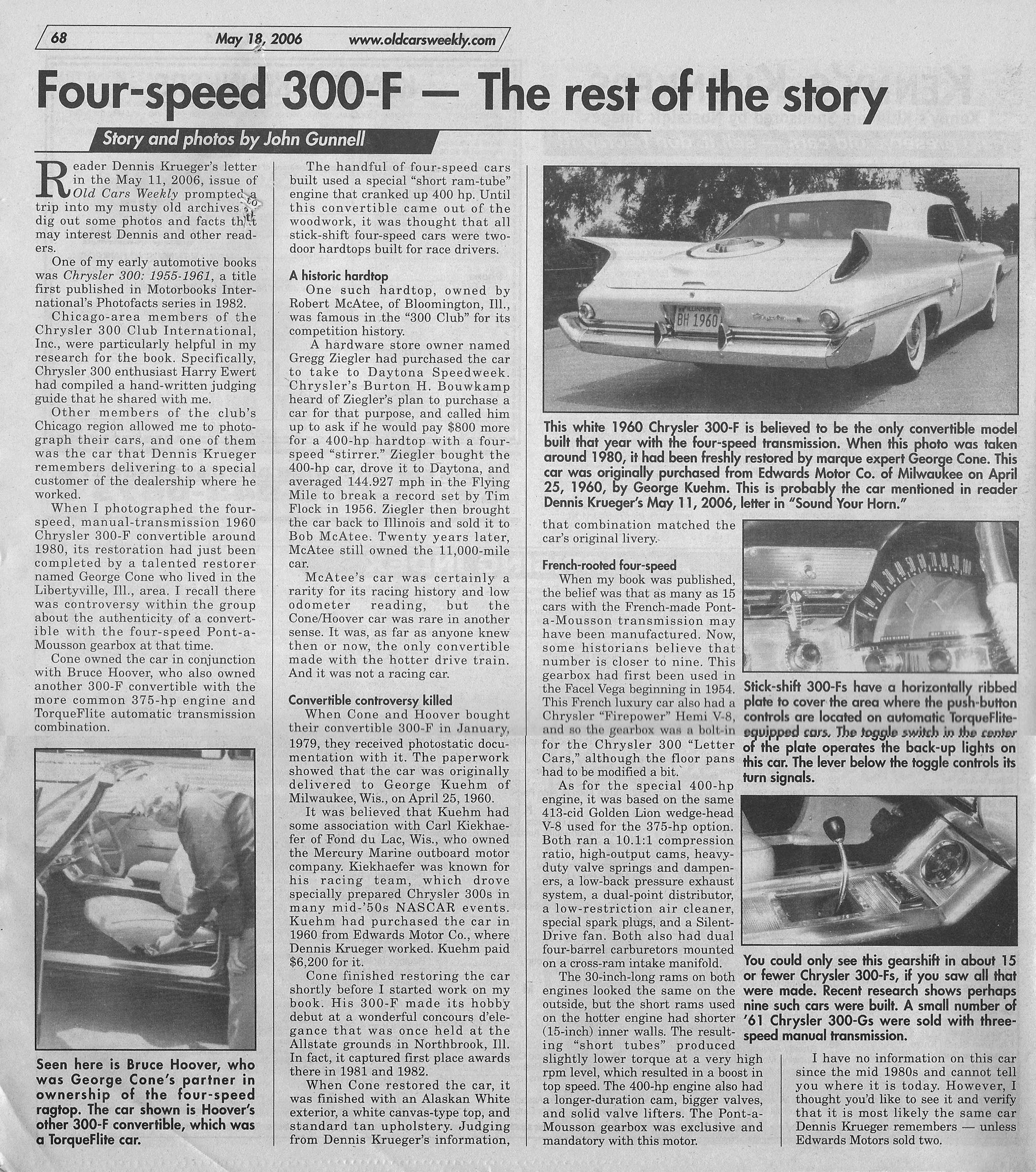 1965 Chrysler 300 L Convertible – Rare 4-Speed | Frank's Classic Cars