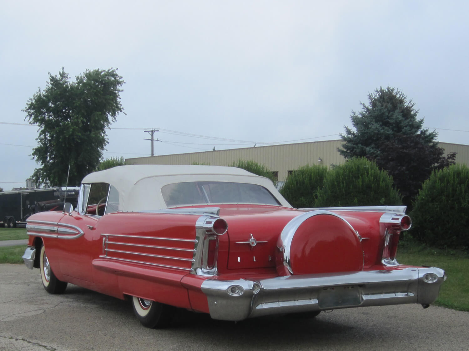 1958 Oldsmobile 98 Festival Red Convertible 371cu/305hp | Frank's ...