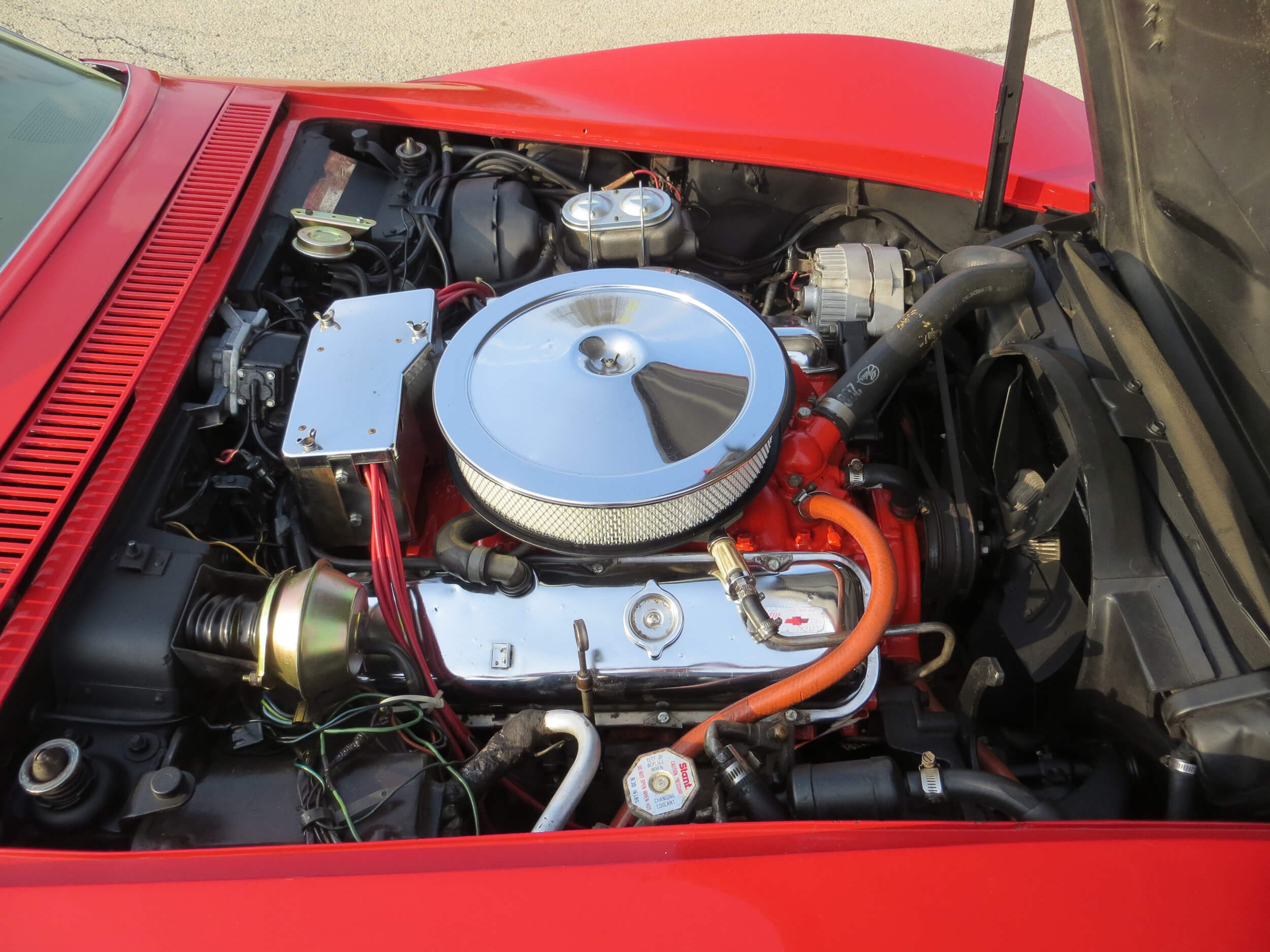 1970 Chevrolet Corvette Red Roadster 454cu/390hp | Frank's Classic Cars