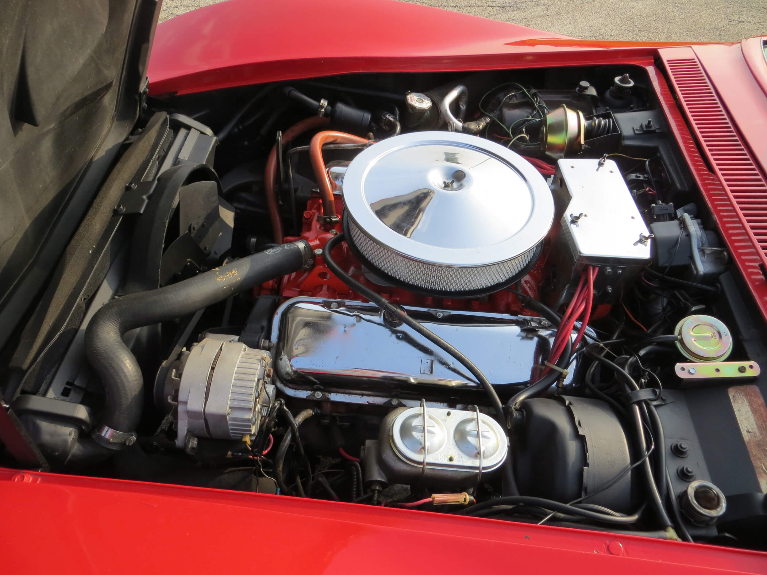 1970 Chevrolet Corvette Red Roadster 454cu/390hp | Frank's Classic Cars