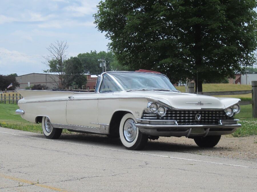 1959 Buick Electra 225 Arctic White Convertible 401cu/325hp | Frank's ...